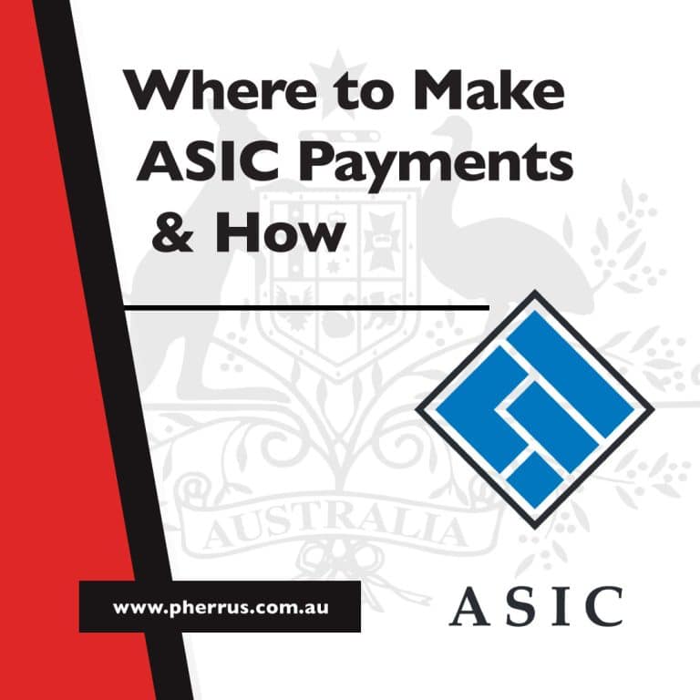 Where to Make ASIC Payments & How - Pherrus